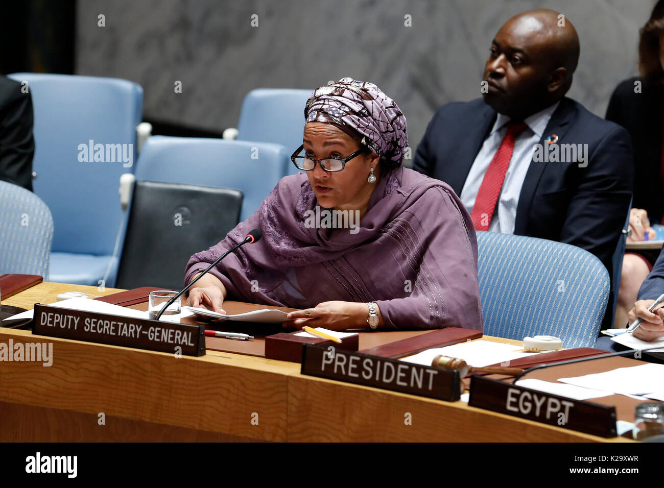 New York, USA. 29th Aug, 2017. United Nations Deputy Secretary-General ...