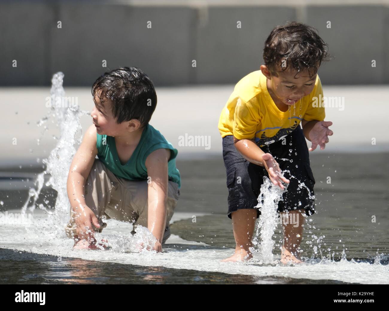 The strong and the weak children hi-res stock photography and images ...