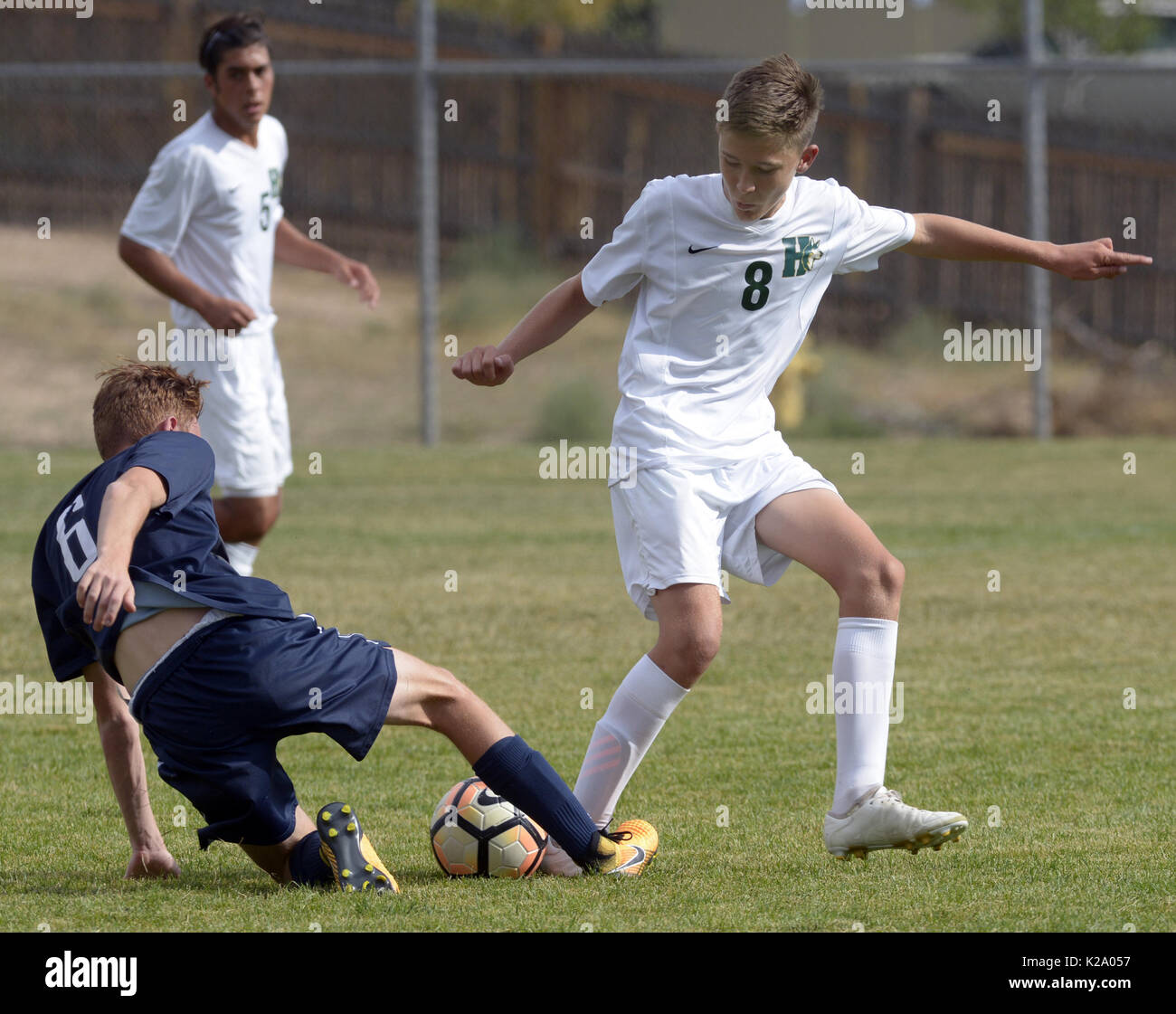 Albuquerque, NEW MEXICO, USA. 29th Aug, 2017. SPORTS -- Hope's Joseph ...