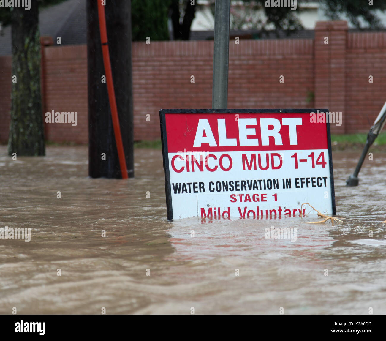 Houston, Texas, USA. 29th August, 2017. A general view of a Cinco Ranch ...