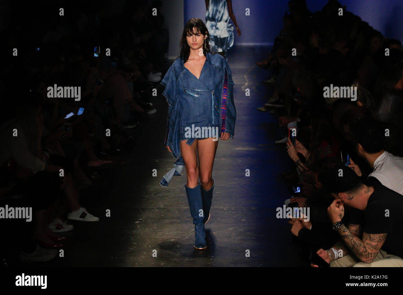 Sao Paulo, Brazil. 29th Aug, 2017. A model walks at Two Denim runway at ...