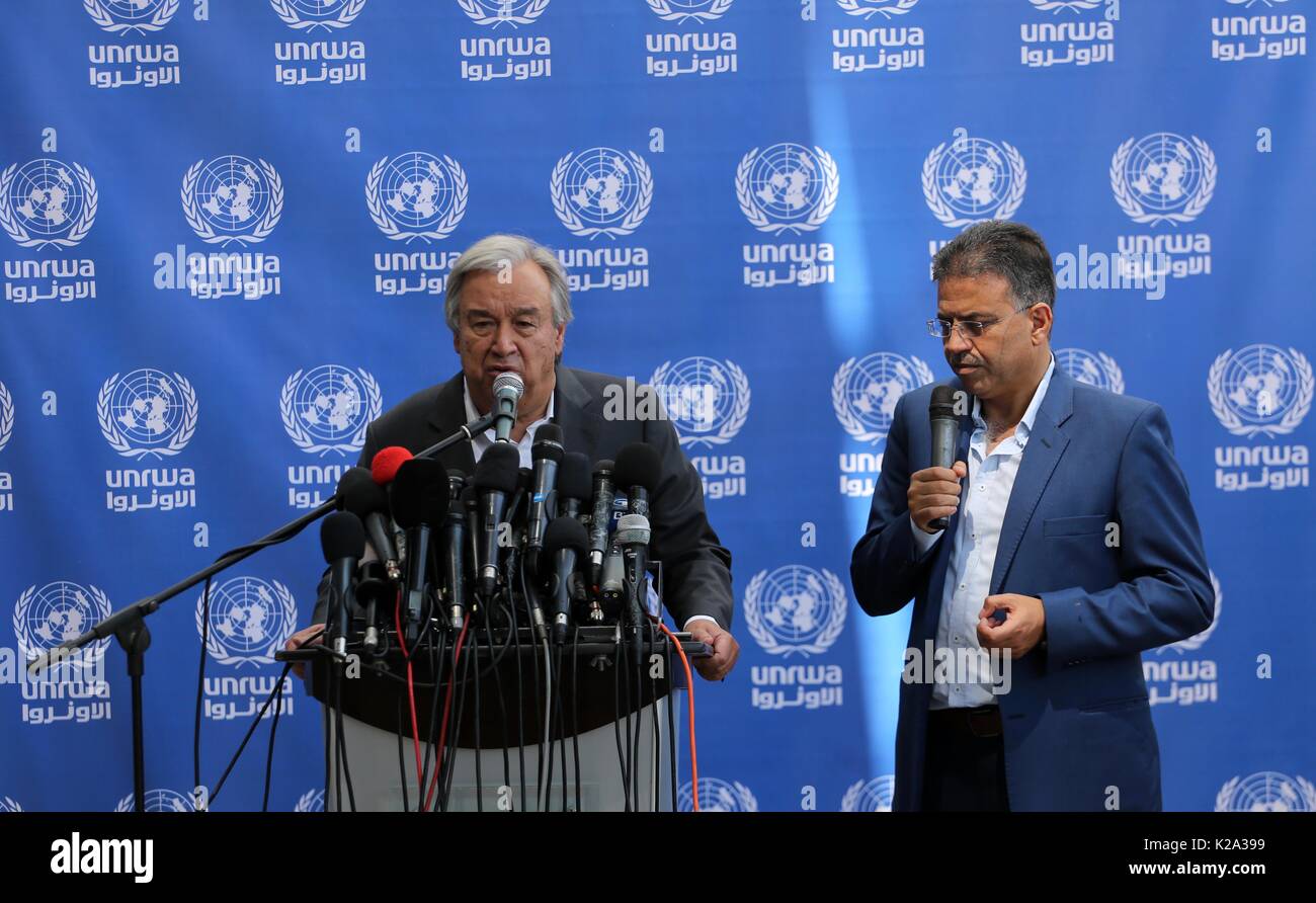 Beit Lahia, Gaza Strip, Palestinian Territory. 30th Aug, 2017. United ...