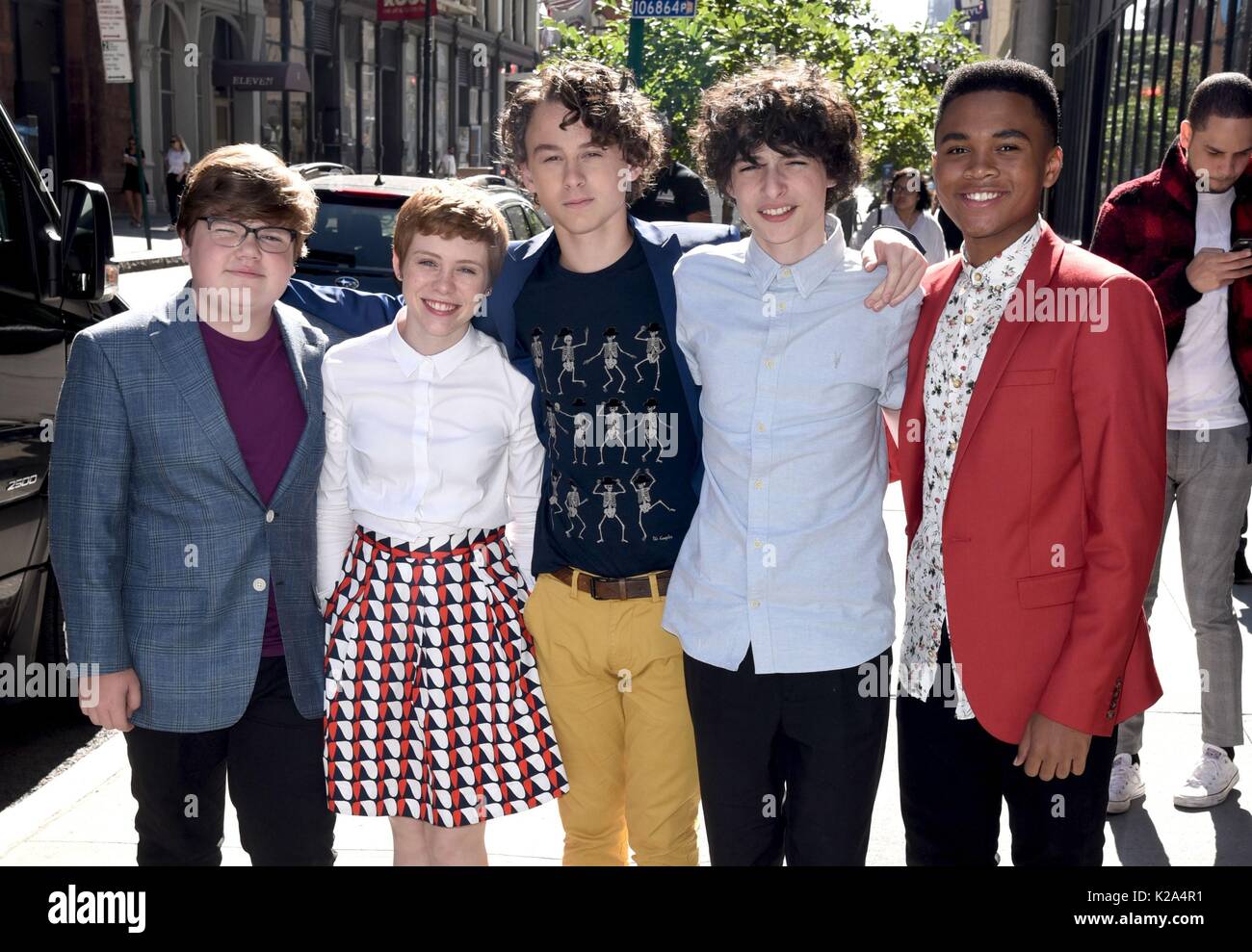 New York, NY, USA. 30th Aug, 2017. Jeremy Ray Taylor, Sophia Lillis ...