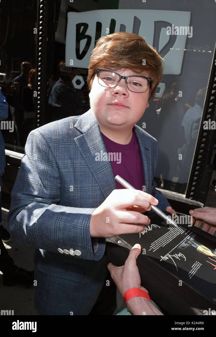 New York, NY, USA. 30th Aug, 2017. Jeremy Ray Taylor, out promoting his ...