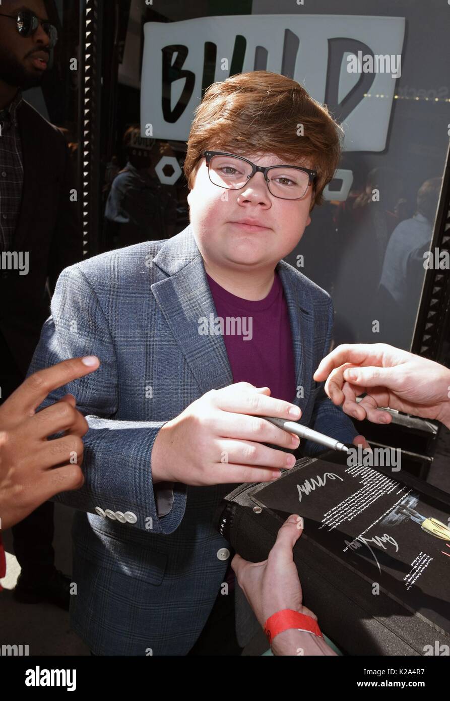 New York, NY, USA. 30th Aug, 2017. Jeremy Ray Taylor, out promoting his ...