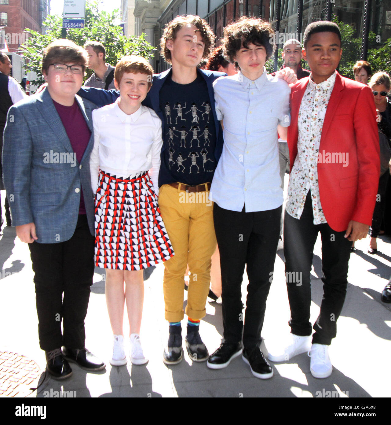New York, NY, USA. 30th Aug, 2017. Jeremy Ray Taylor, Sophia Lillis ...