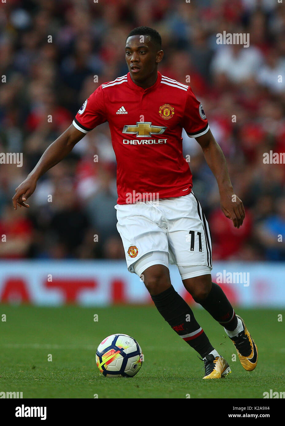 Manchester United's Anthony Martial during the Premier League match at ...