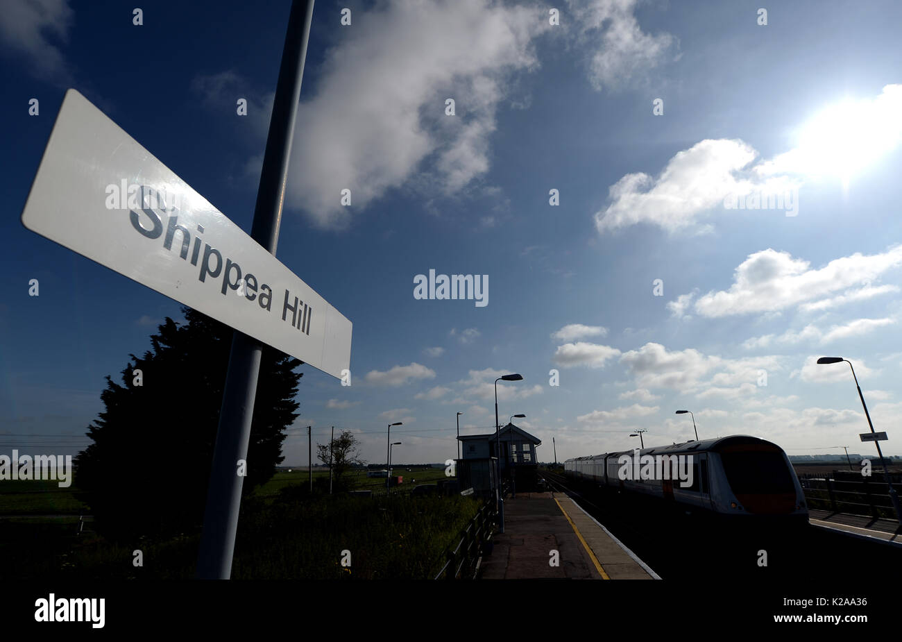 Shippea Hill station in the Fens, situated on the Greater Anglia ...