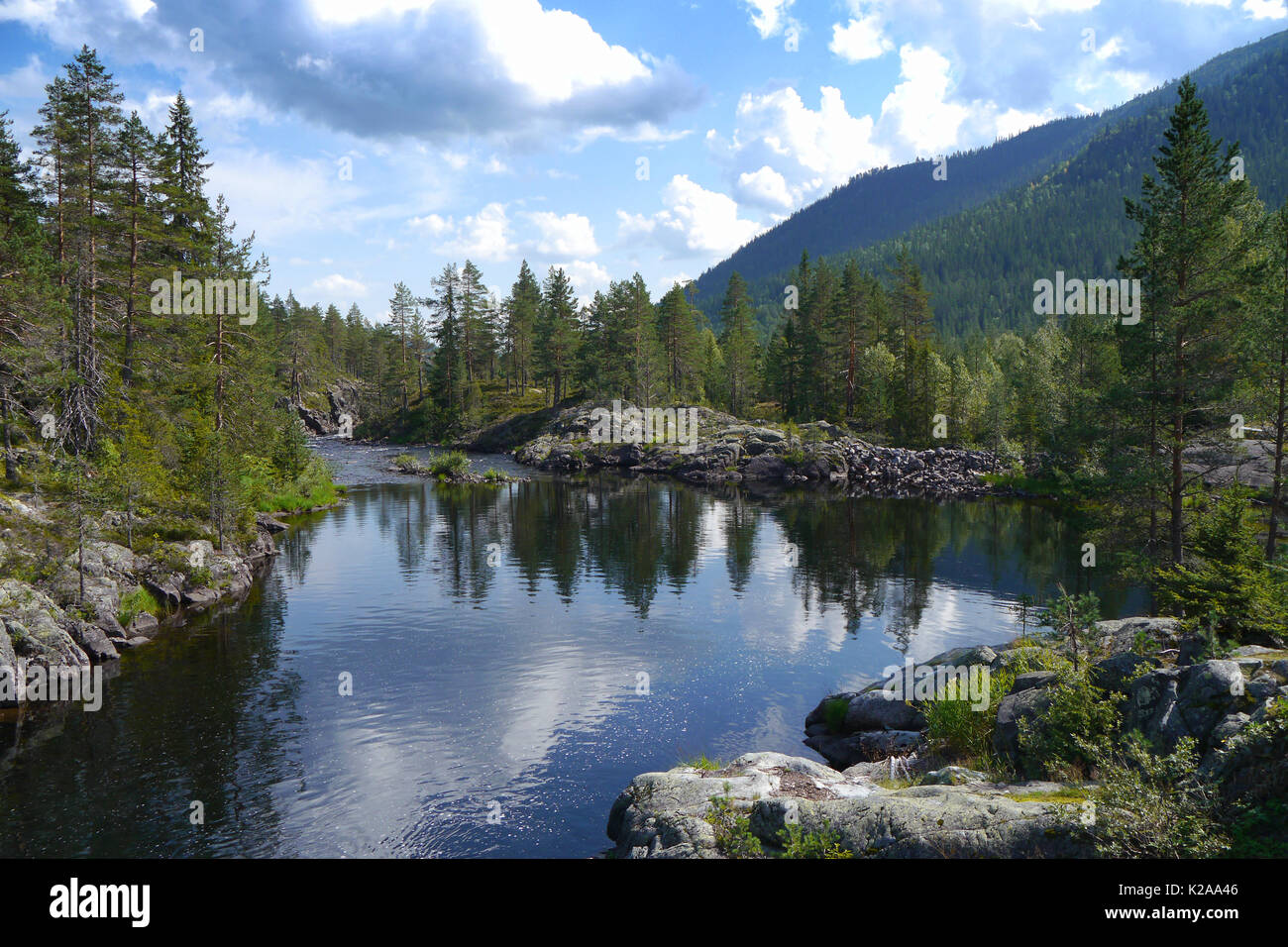 Alpine lake in Scandinavia Stock Photo - Alamy