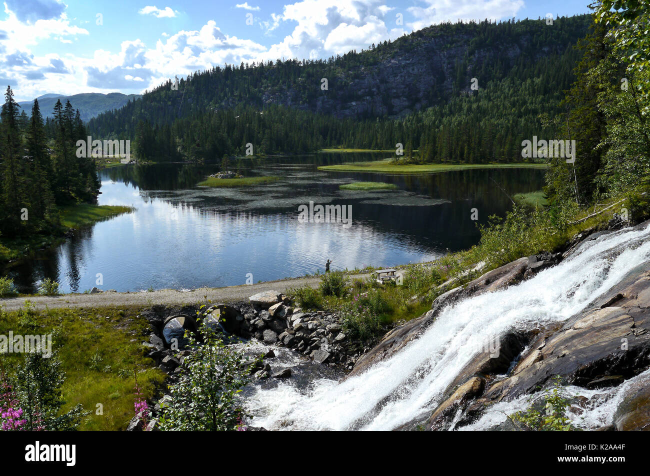 Alpine lake in Scandinavia Stock Photo - Alamy