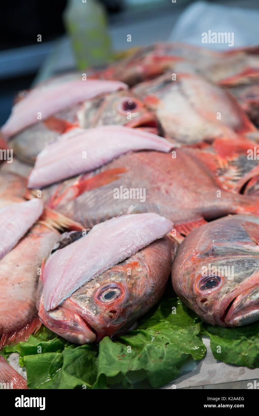 Fresh Whole Red Snapper in Fish Market Stock Photo - Alamy