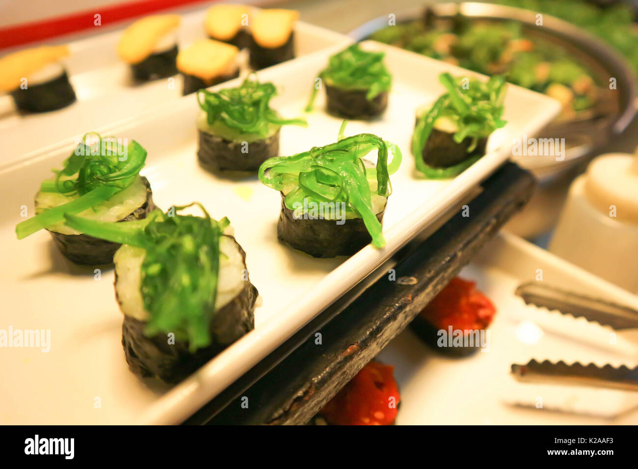 seaweed wrapped rice (Japanese food Stock Photo - Alamy