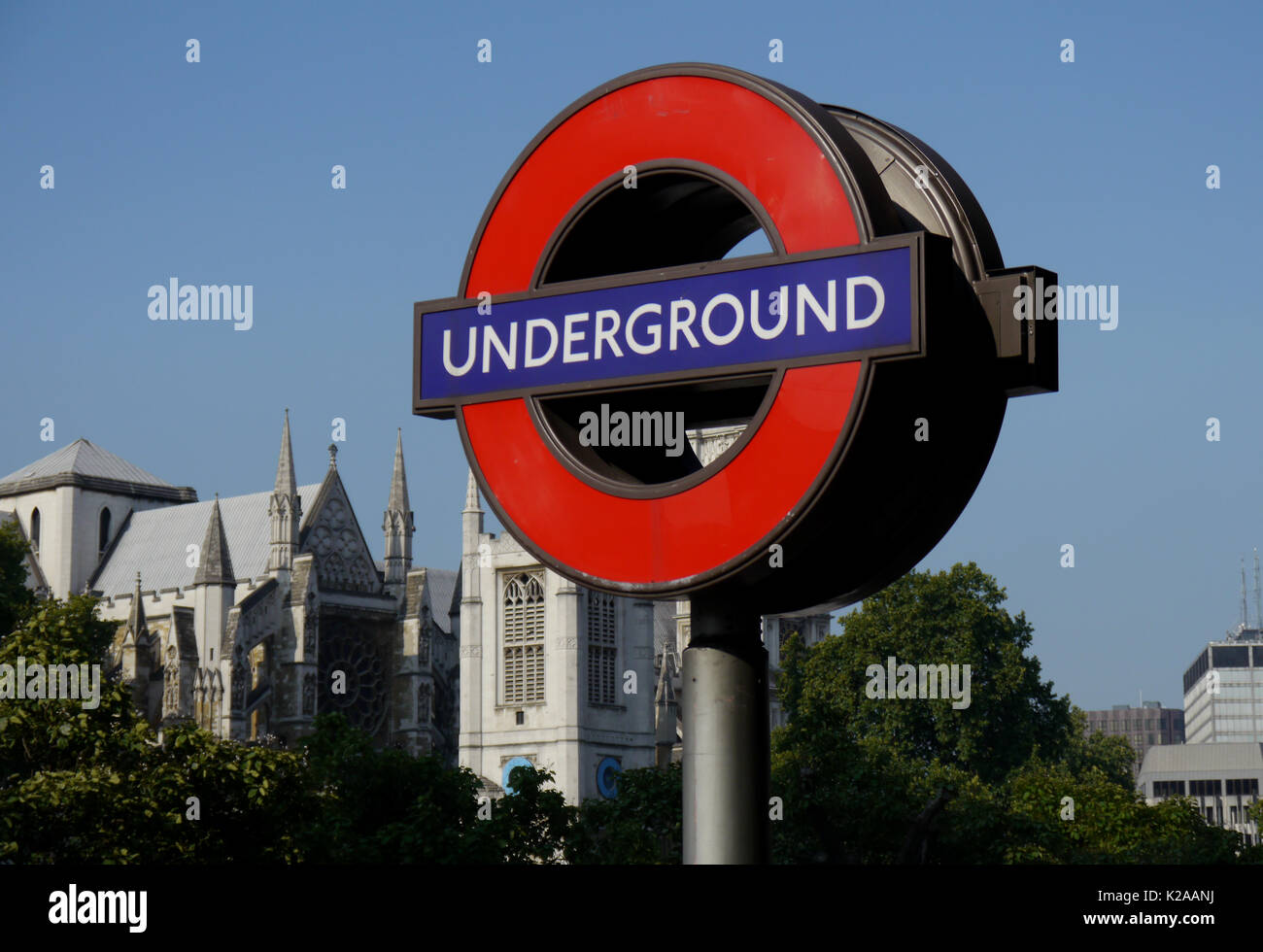Sign for the London Underground train service Stock Photo - Alamy