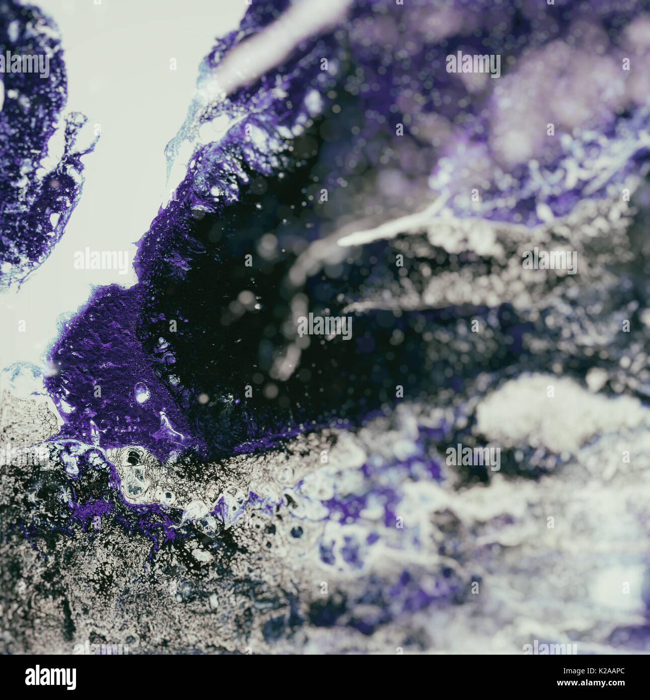 Liquid Acrylic paint, liquid artwork, abstract colorful background with ...