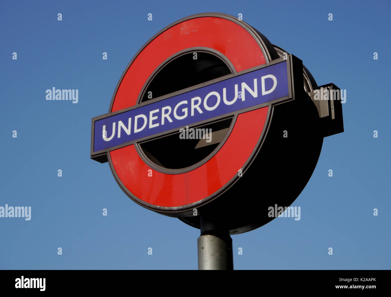 Sign for the London Underground train service Stock Photo - Alamy
