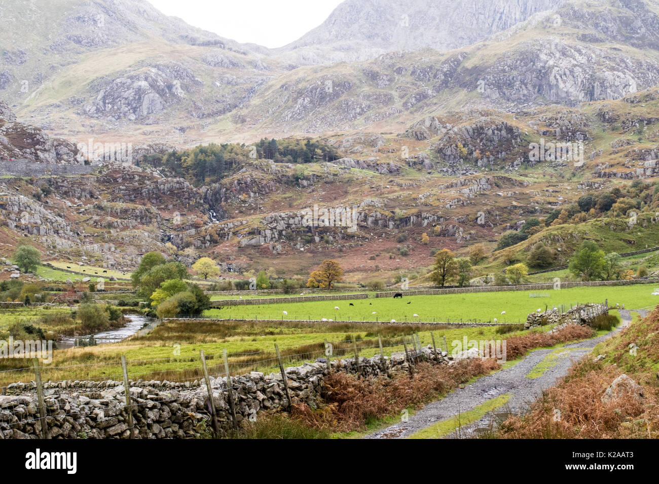 Breathtaking views of the countryside, including a valley, mountains ...