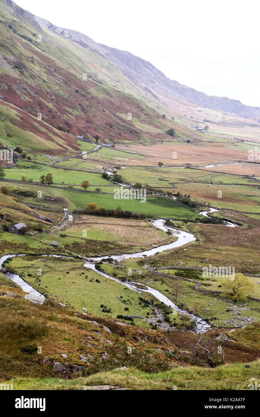 Breathtaking views of the countryside, including a valley, mountains ...