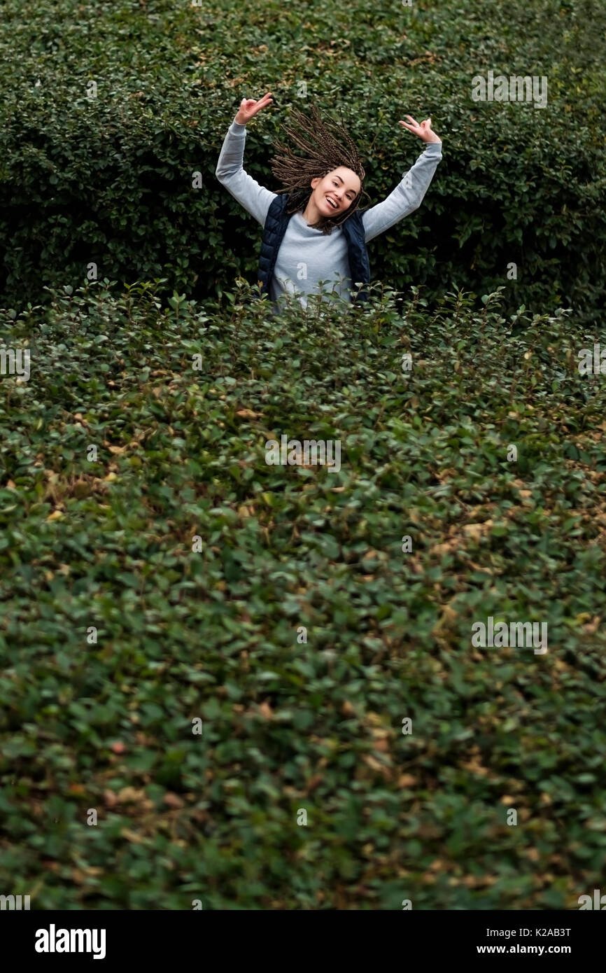 Female woman girl jumping hi-res stock photography and images - Alamy