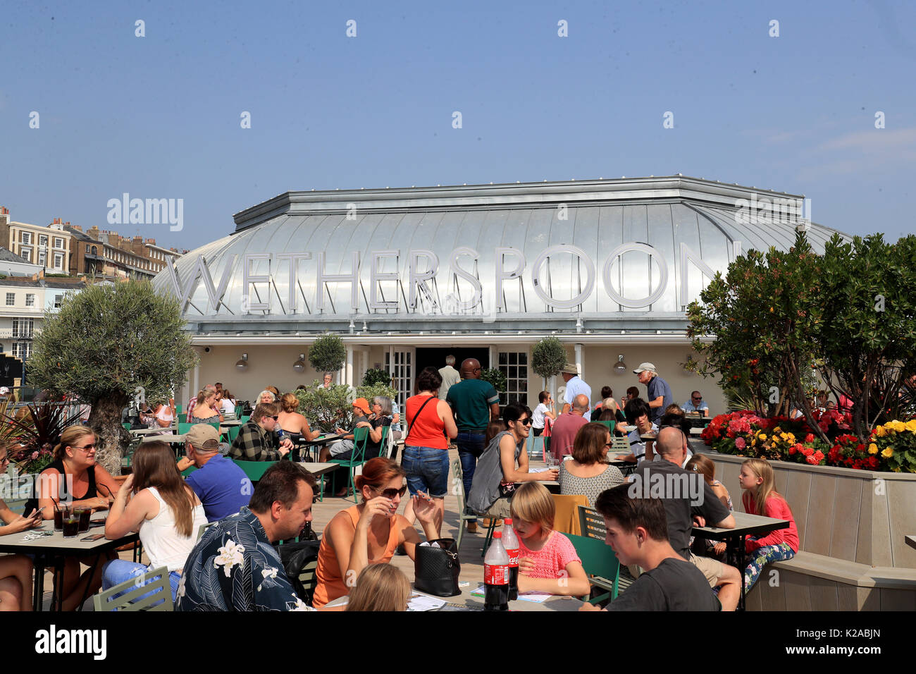 A view of JD Wetherspoon's Royal Victoria Pavillion in Ramsgate, Kent ...