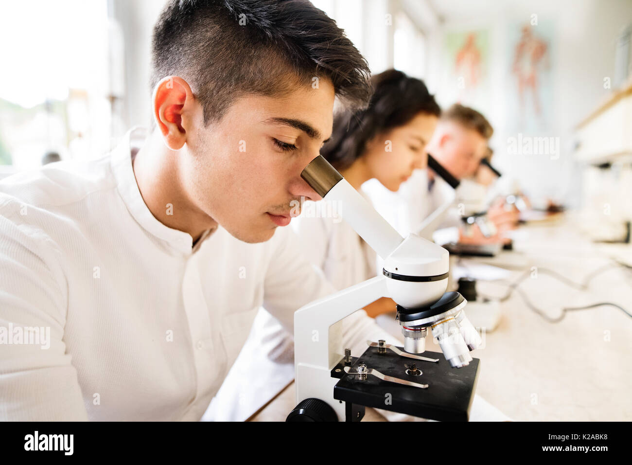 Chemistry students in laboratory hi-res stock photography and images ...
