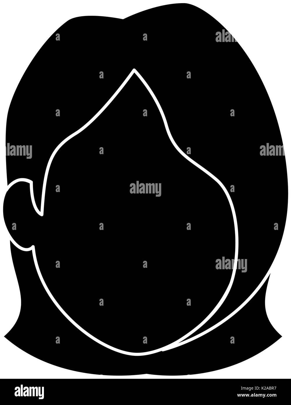 woman face icon Stock Vector Image & Art - Alamy