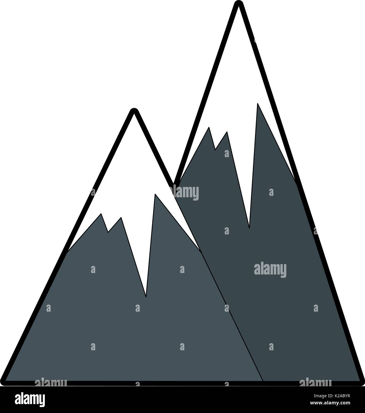 Alps icon image hi-res stock photography and images - Alamy