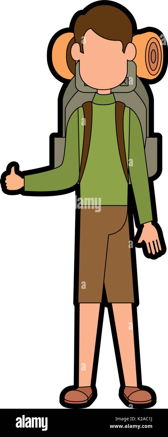 camping man icon Stock Vector Image & Art - Alamy
