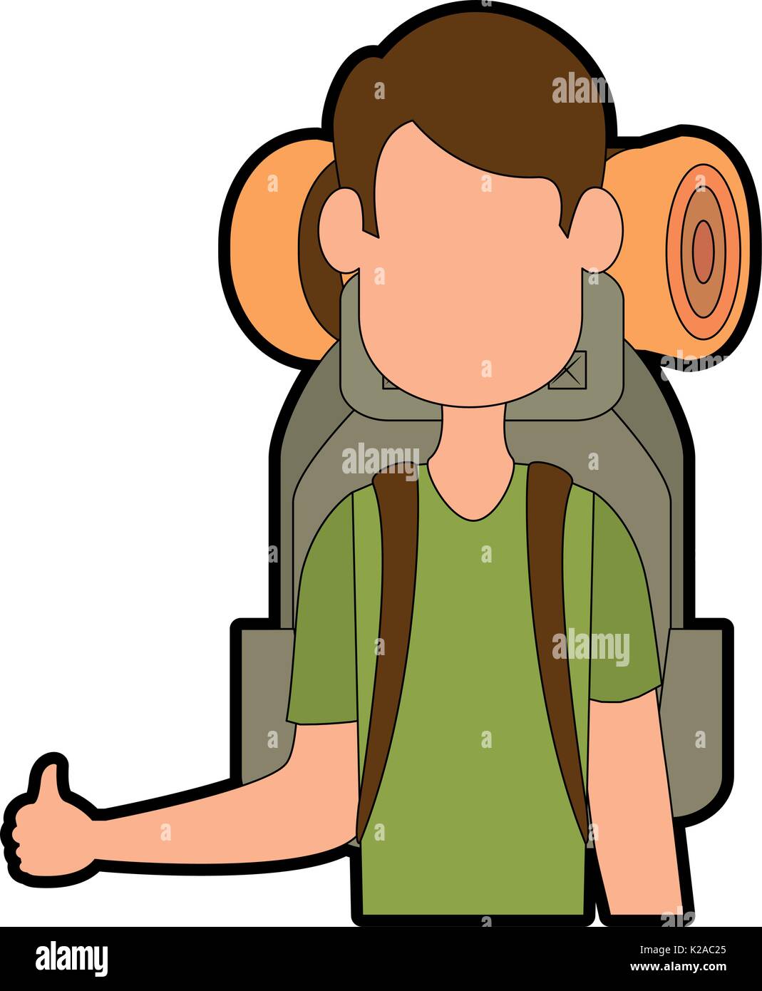 camping man icon Stock Vector Image & Art - Alamy