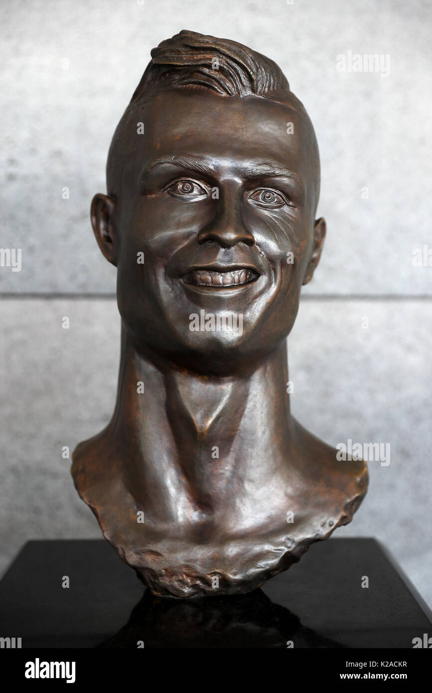A General View Of The Cristiano Ronaldo Statue At The Cristiano Ronaldo