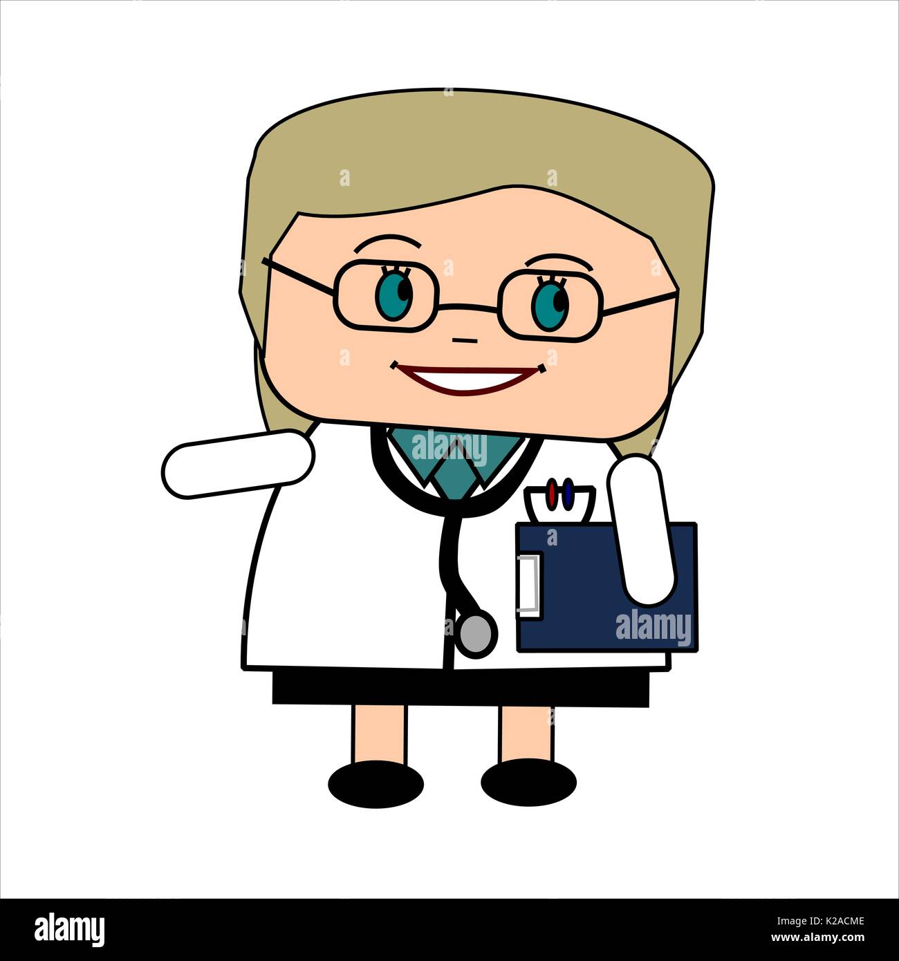 Female Doctor Cartoon Clipart