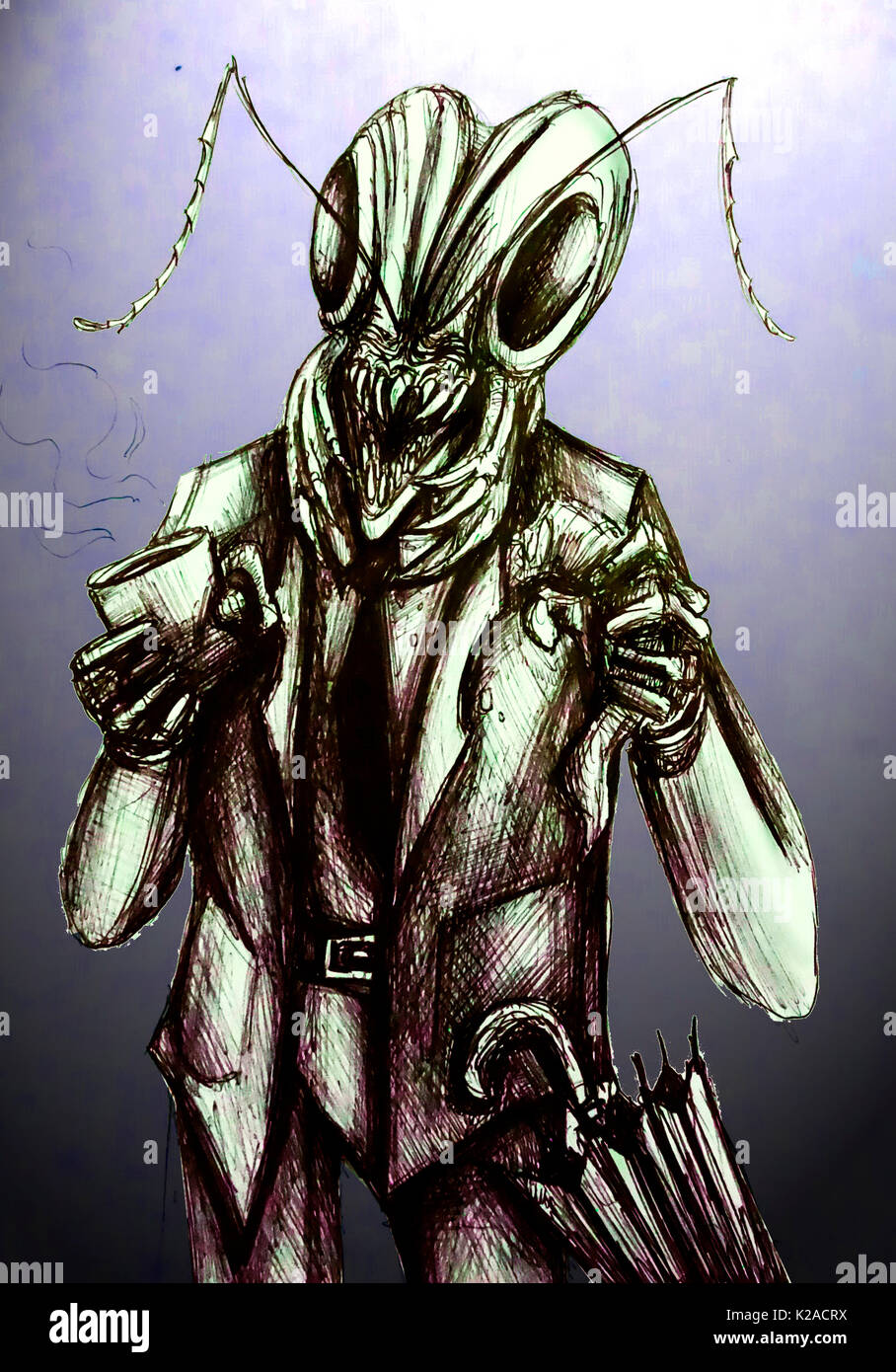 Worker ant illustration Stock Photo - Alamy