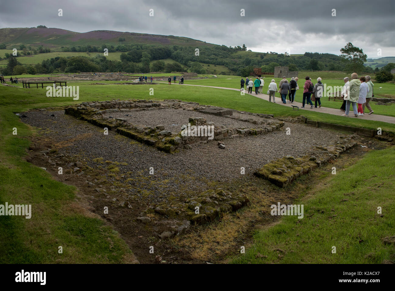 Vindolanda on Hadrian's Wall, Northumberland, England. August 2017 ...