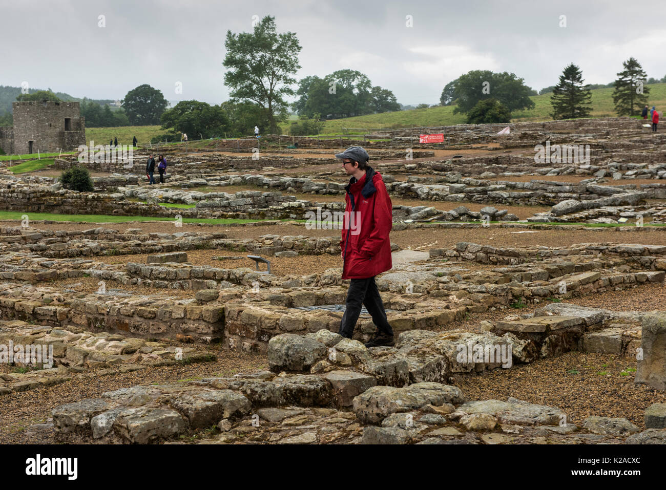 Vindolanda on Hadrian's Wall, Northumberland, England. August 2017 ...