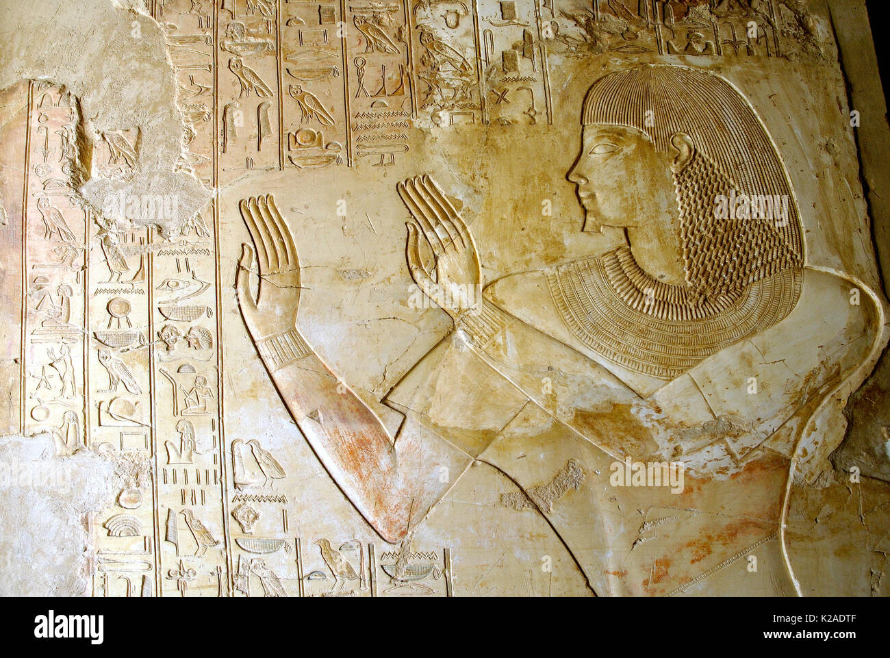 Tombs of the Nobles in the village of Gurna. Thebes, Egypt Stock Photo ...