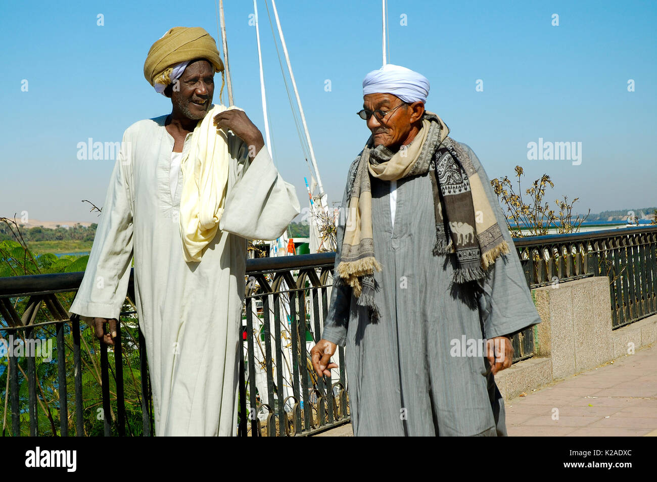 Nubian men from Aswan. Egypt Stock Photo - Alamy