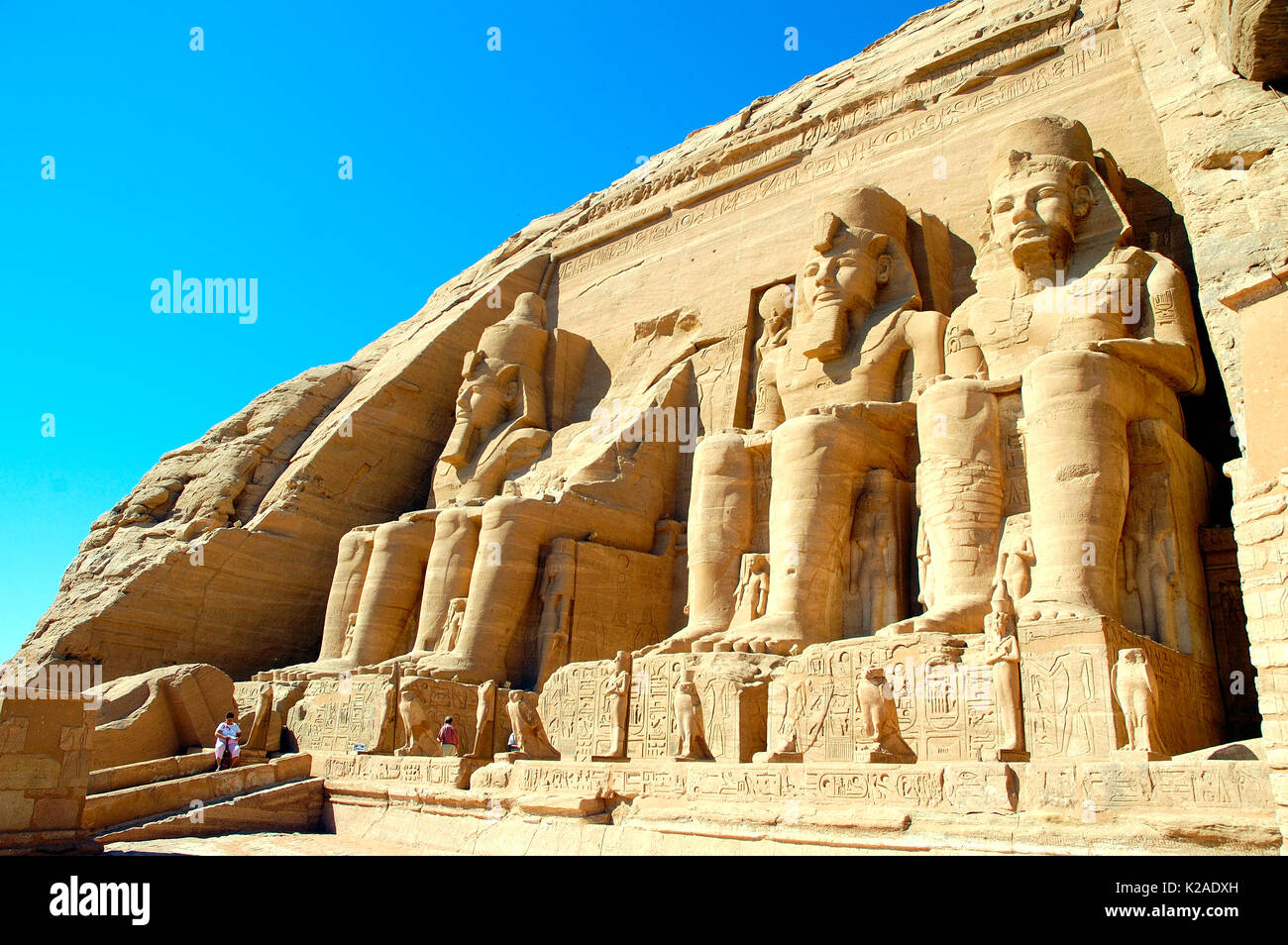 Ramses II temple (The Great Temple) in Abu Simbel. Egypt Stock Photo ...