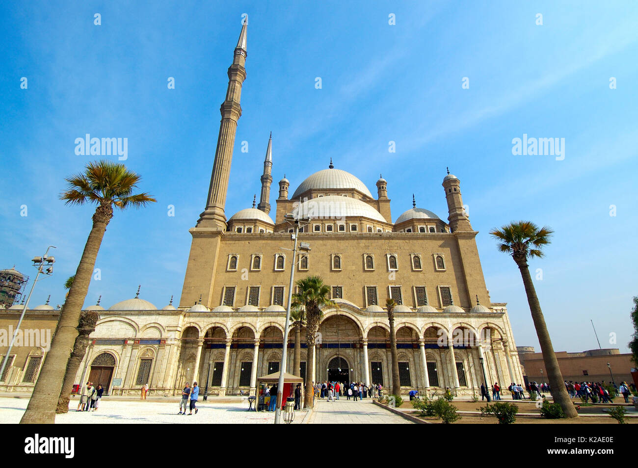 The Ottoman style mosque of Mohammed Ali stands on top of the Citadel ...