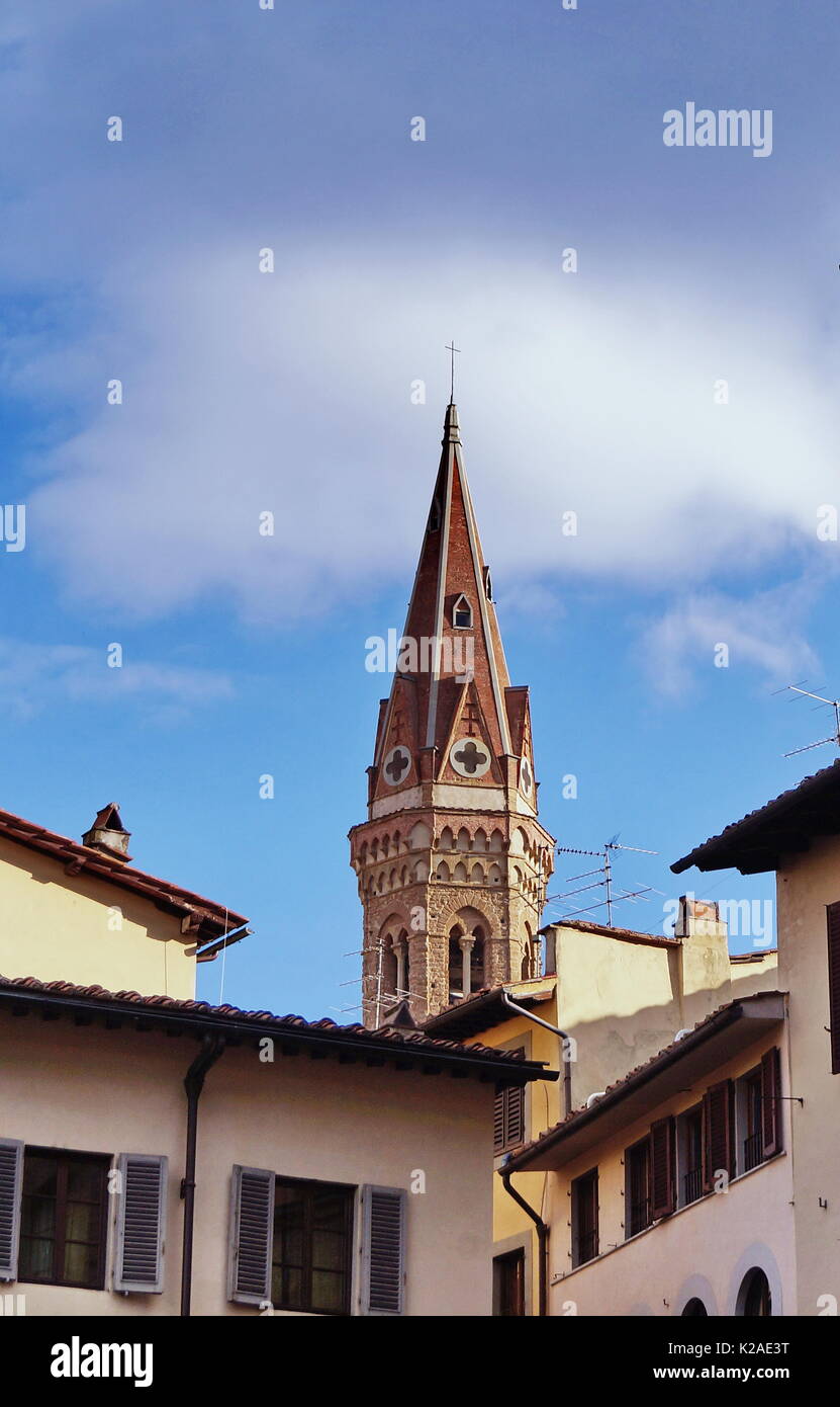 Bell Tower of the Badia Fiorentina in Florence, Italy Stock Photo - Alamy