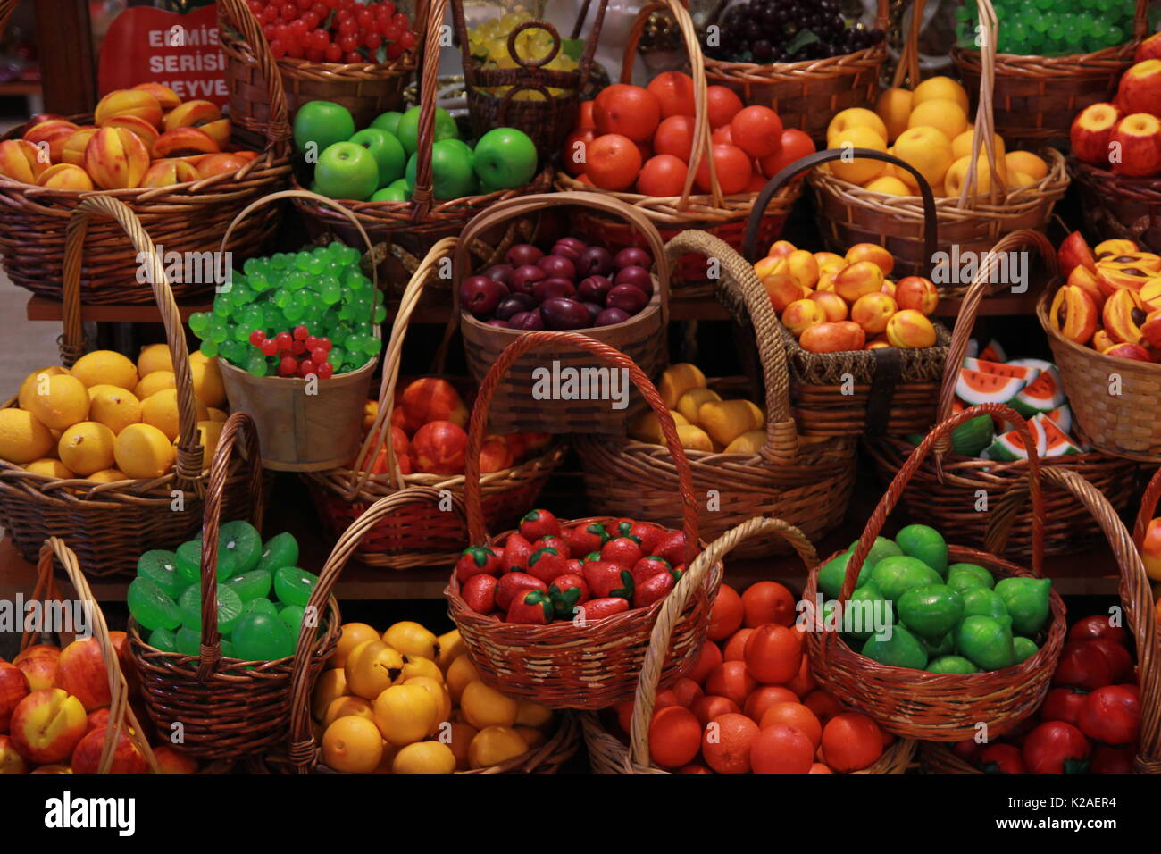 Fruits in colors Stock Photo - Alamy