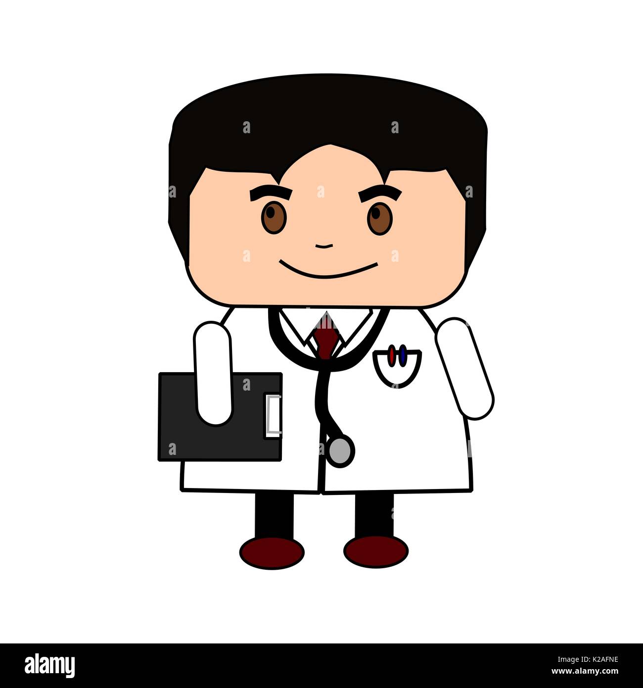 White Coat Doctor Cartoon