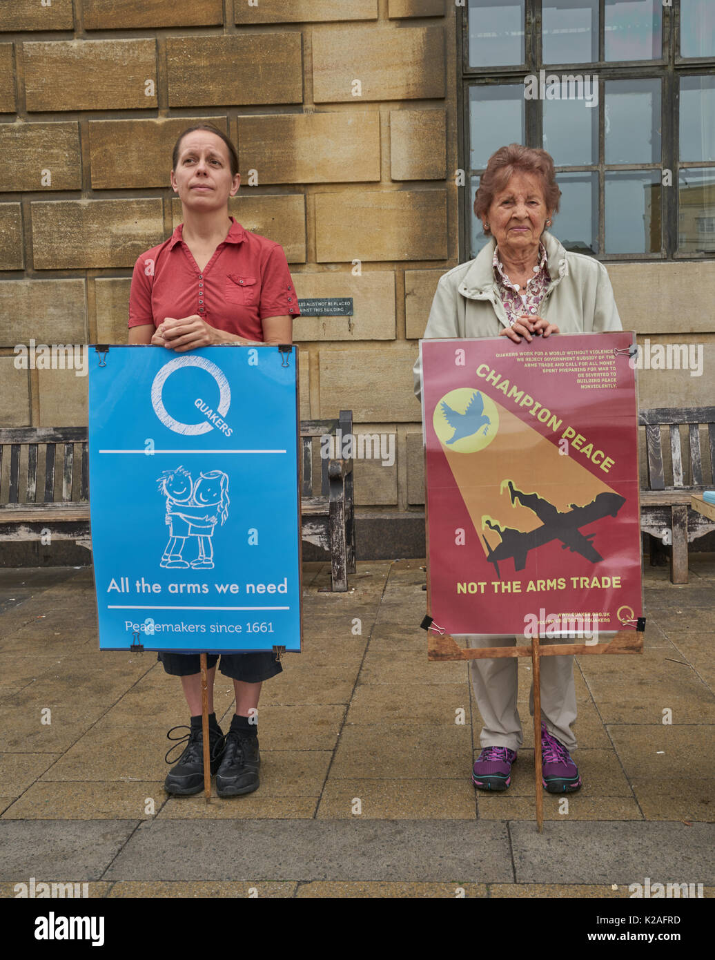 quaker peace protest cambridge Stock Photo - Alamy