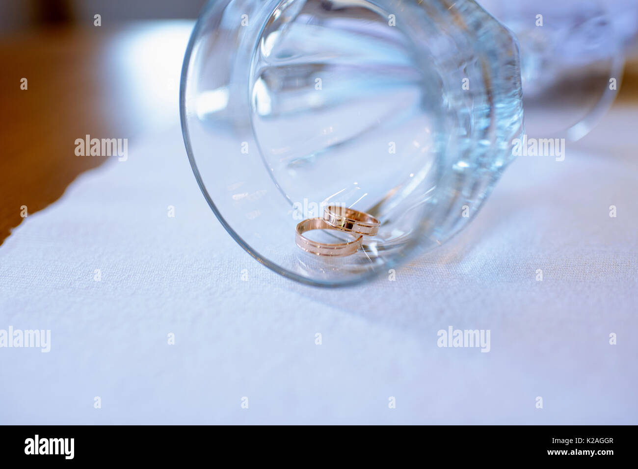 Beautiful wedding rings for bride and groom Stock Photo - Alamy