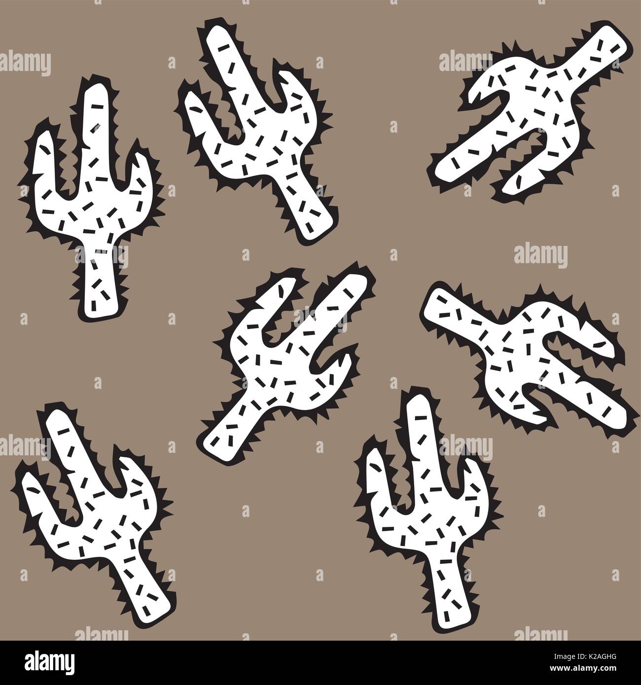 Cactus print, seamless fabric vector Stock Vector Image & Art - Alamy