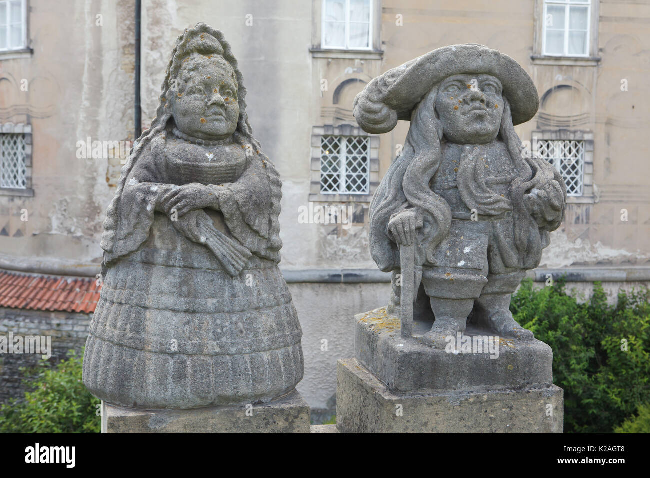 Statues of dwarfs by Austrian-Bohemian Baroque sculptor Matthias ...