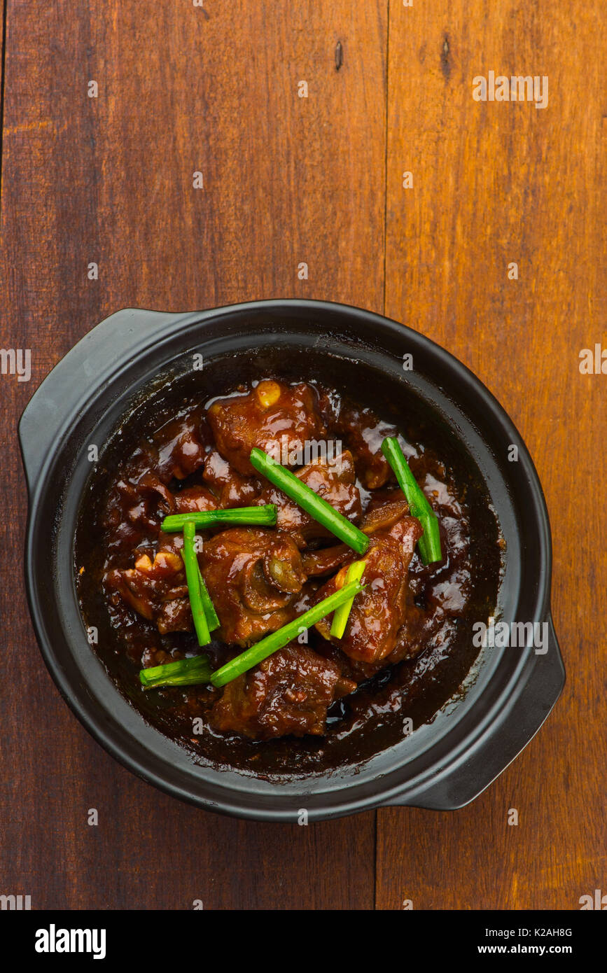 dry chinese pork stew Stock Photo - Alamy