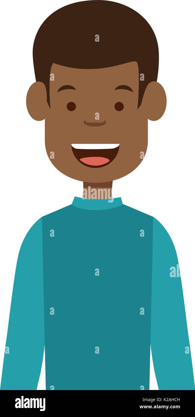 cartoon man icon over white background colorful design vector ...