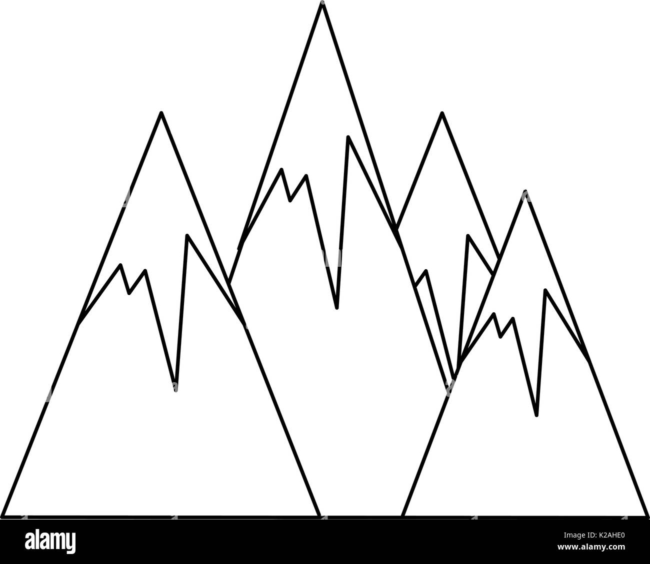 alps icon over white background vector illustration Stock Vector Image ...