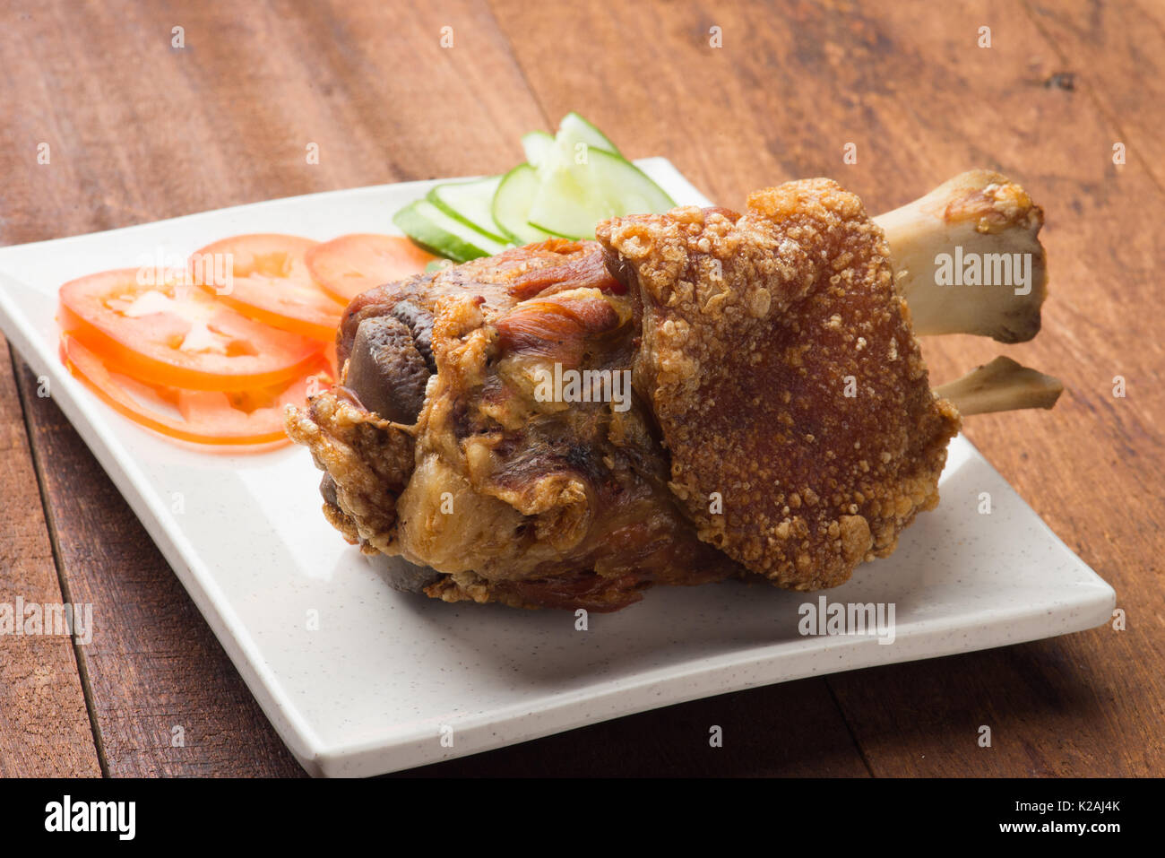 roasted pork knuckle Stock Photo - Alamy