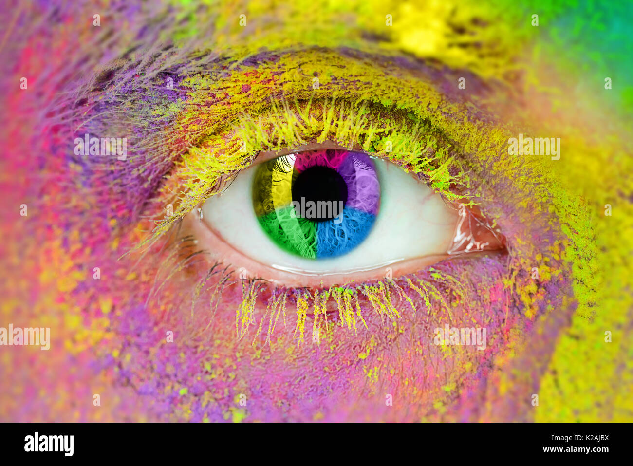 Multi Colored Eye High Resolution Stock Photography and Images - Alamy