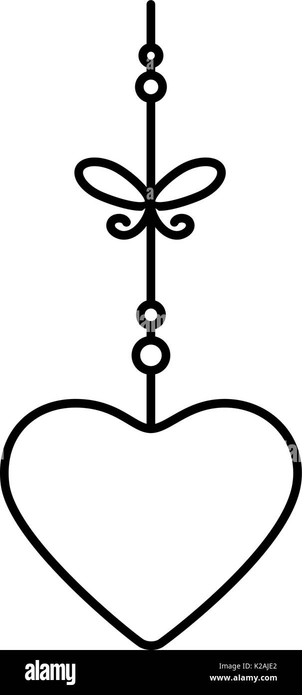 heart hanging icon Stock Vector Image & Art - Alamy
